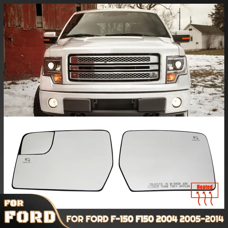 Left-Right-Side-Mirror-Glass-For-Ford-F-150-2011-2014-Rear-View-Mirror ...