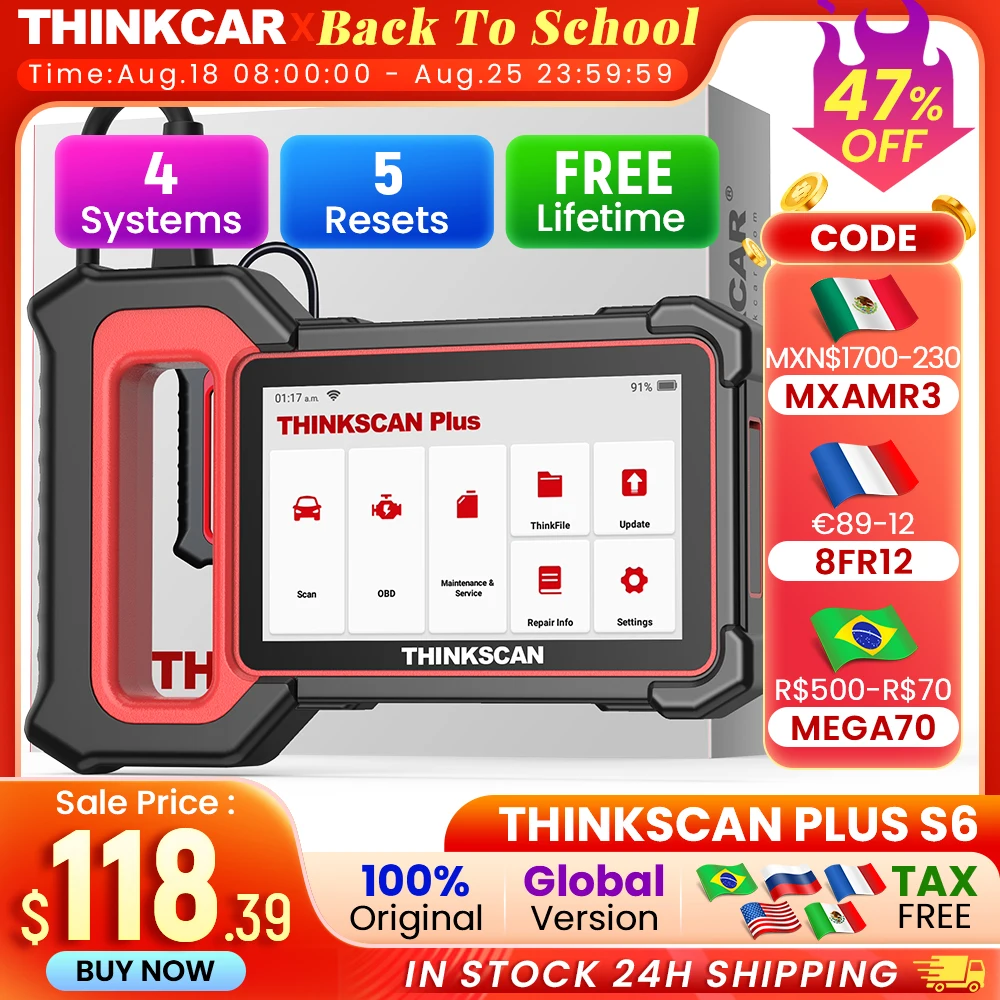THINKCAR-ThinkScan-Plus-S4-S5-S6-OBD2-Scanner-Professional-Car ...