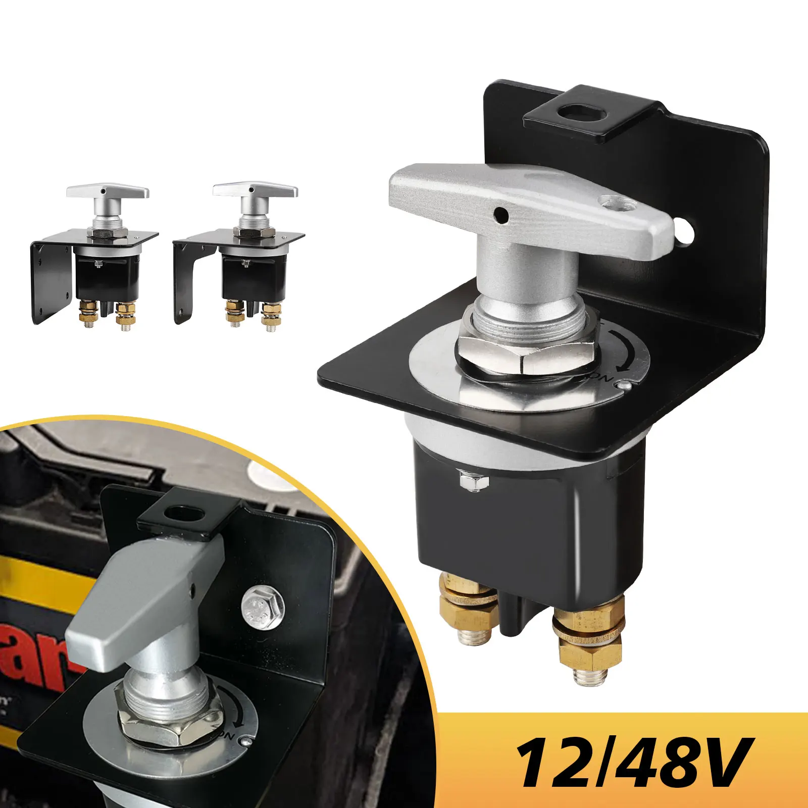 12V-Battery-Kill-Switch-Heavy-Duty-Battery-Circuit-Cutter-Disconnecter ...