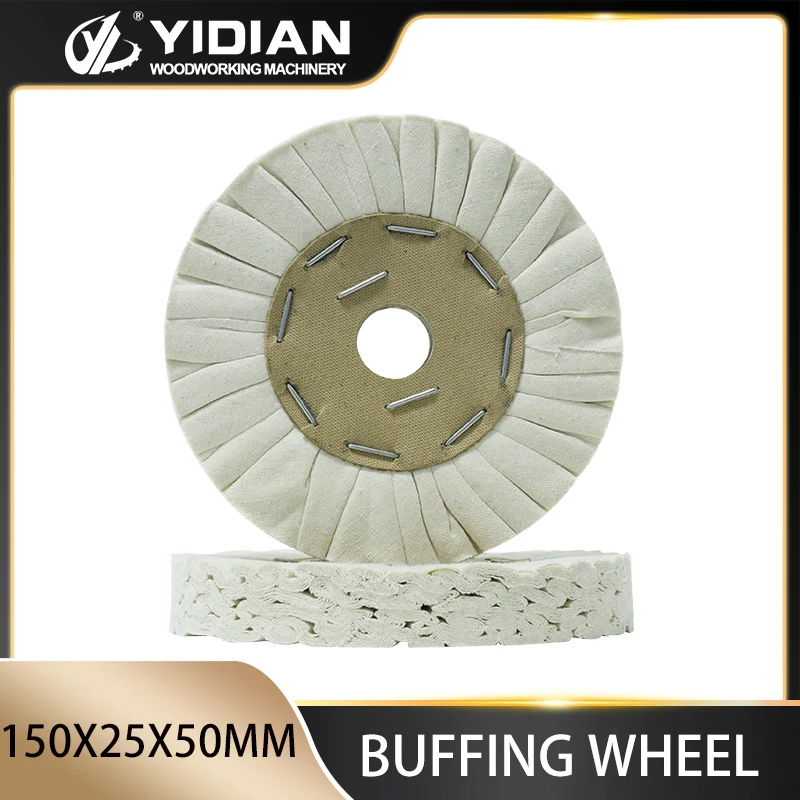 2PCS-Buffing-Wheel-150X25X50mm-With-Cotton-Polishing-Wheels-for ...