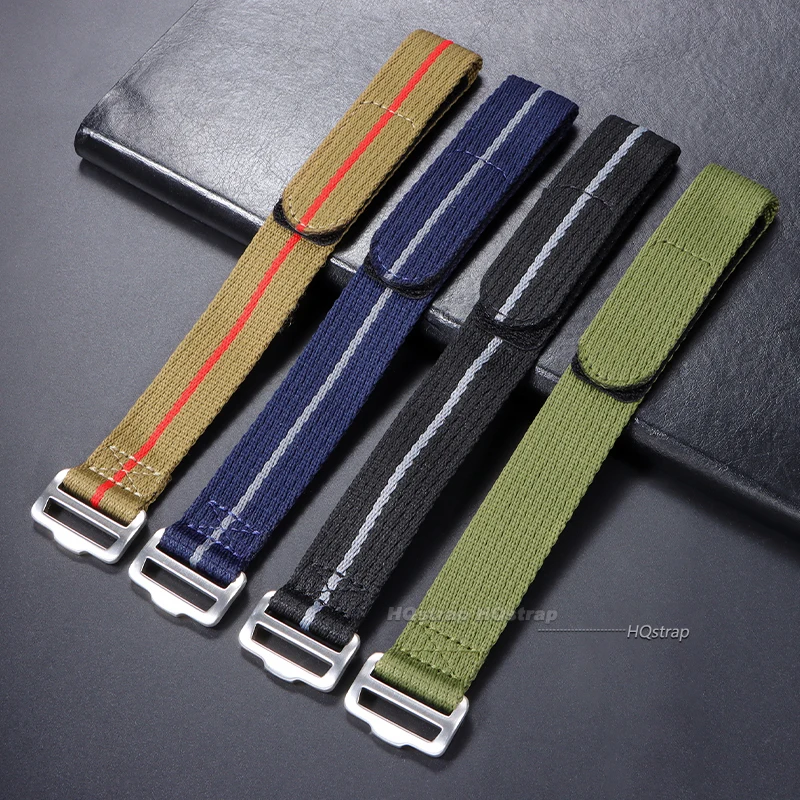 Nylon Watch Strap 20mm 22mm Sports Fabric Wristband Belt Canvas ...
