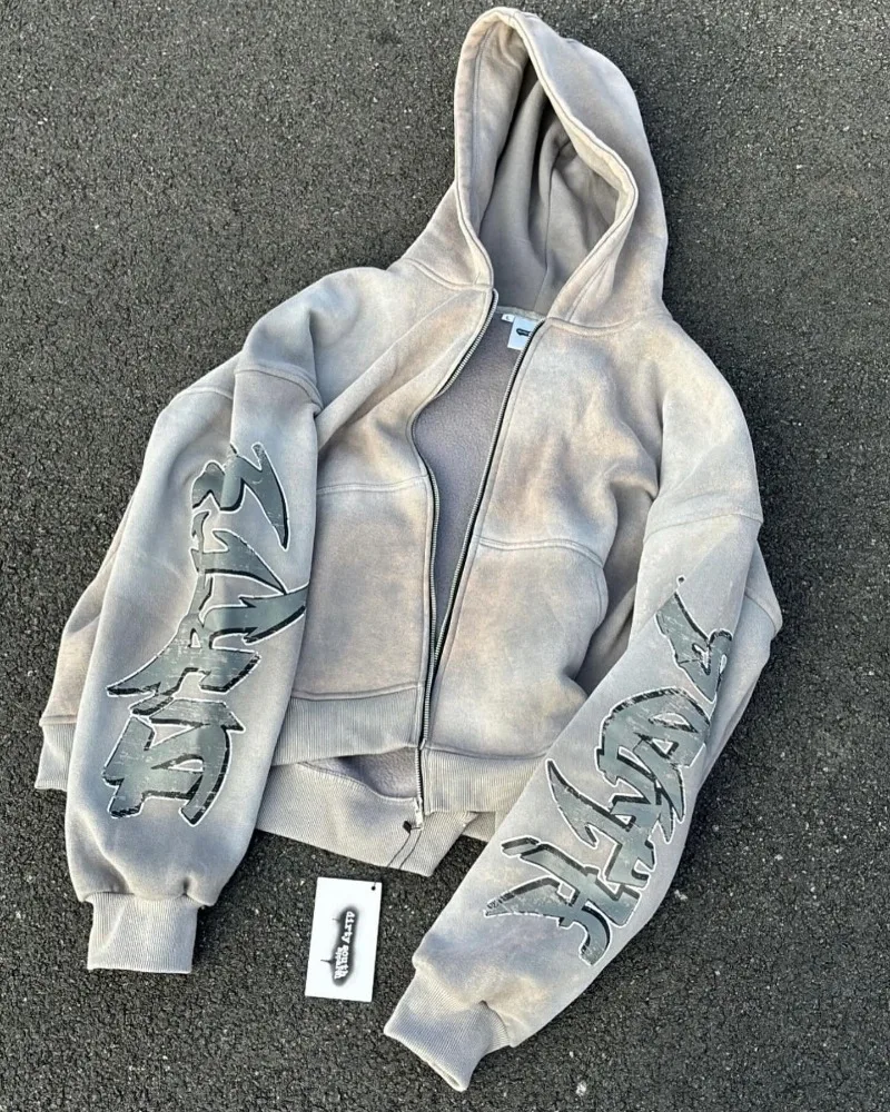 Sudadera-con-capucha-Y2k-para-hombre-ropa-de-calle-con-estampado-Retro ...