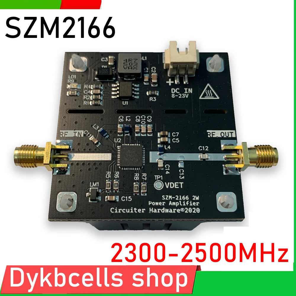 SZM2166 2W Microwave Amplifier 2.4Ghz RF Power Amplifier 2400MHz 33dBm ...