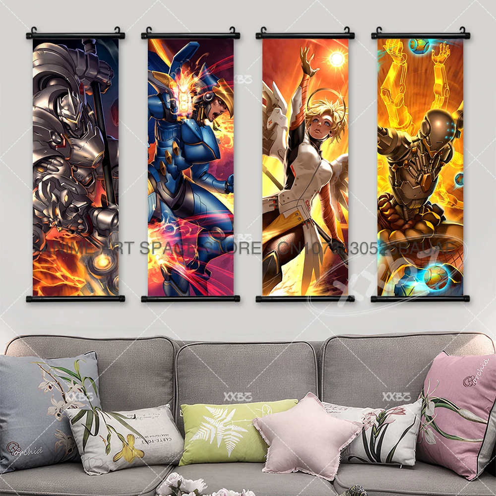 Cassidy Wall Art Scroll Overwatch Anime Game Poster – Otakuen