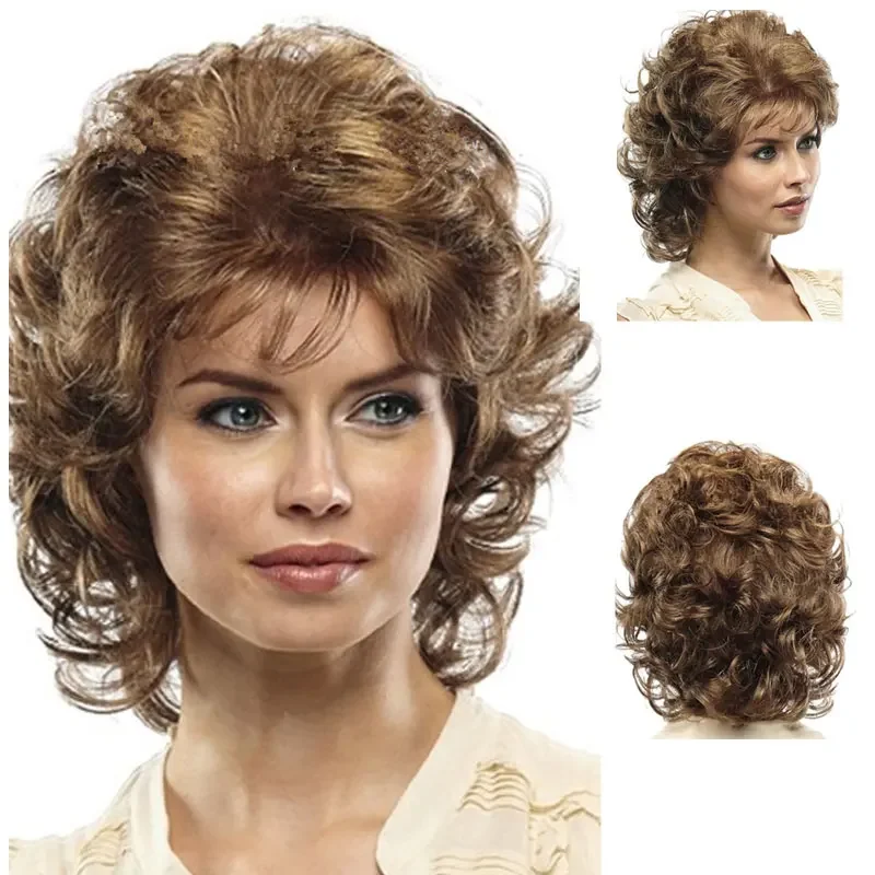 Women-Brown-Curly-Hair-Heat-Resistant-Loose-Wave-Curly-Wigs-with-Bangs ...