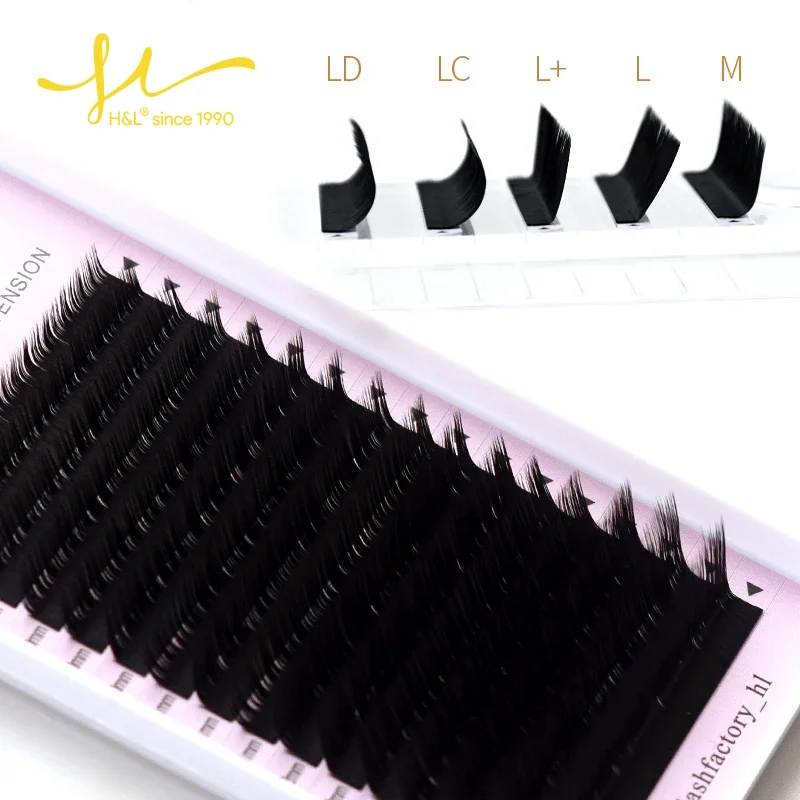 H&L SINCE 1990 16 row LC/LD/L+/L/M eyelashes, various curvatures to ...