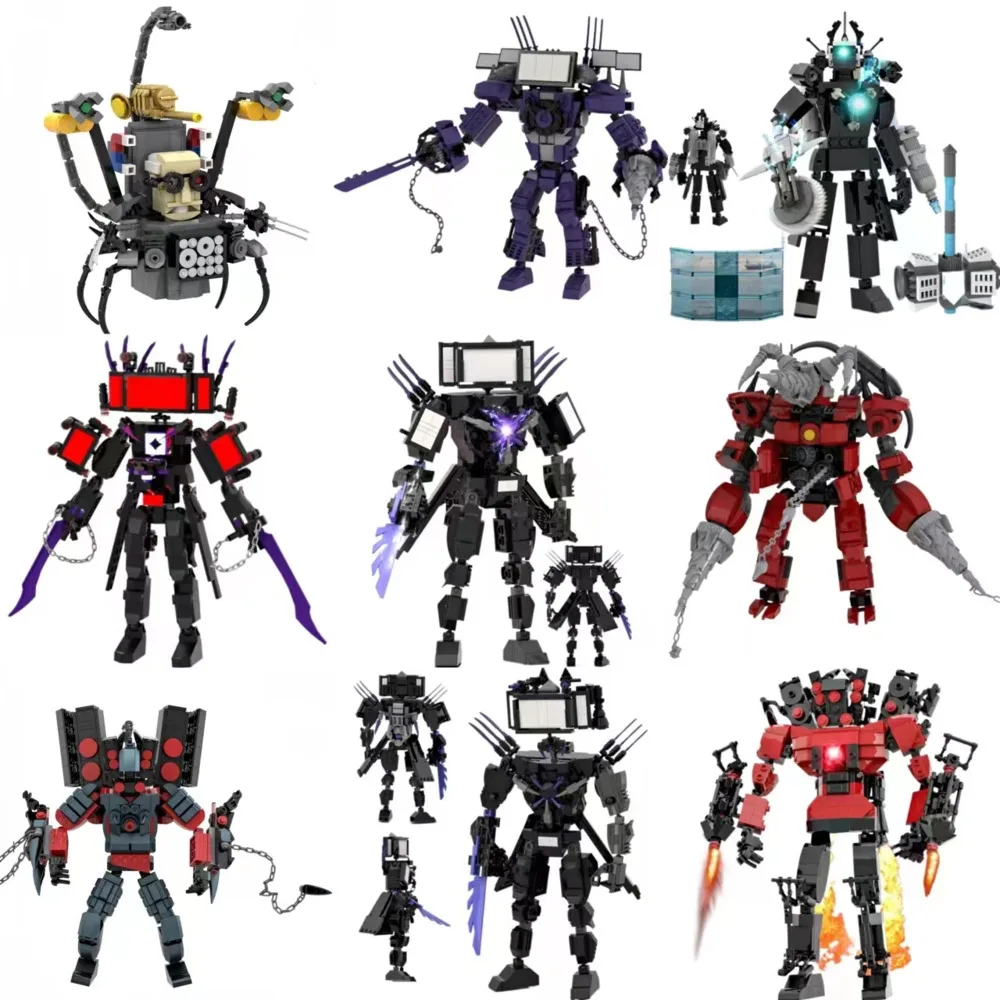 Skibidi-Toilet-Building-Block-Toy-Tit-s-Cameraman-Tijolo-Speaker-TV-Man ...