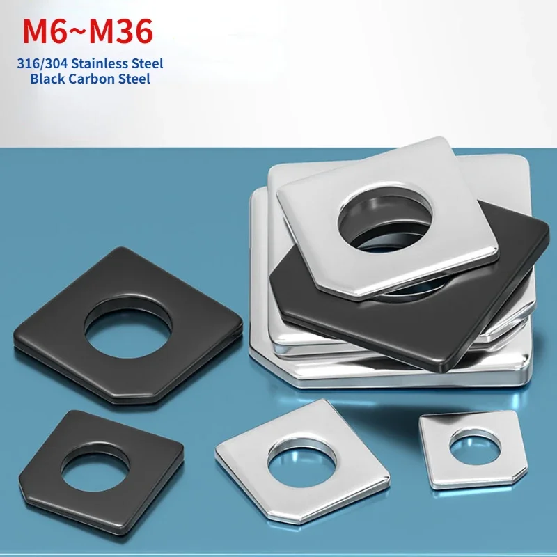 316-304-Stainless-Steel-Black-Carbon-Steel-Square-Bevel-Washer-Missing ...