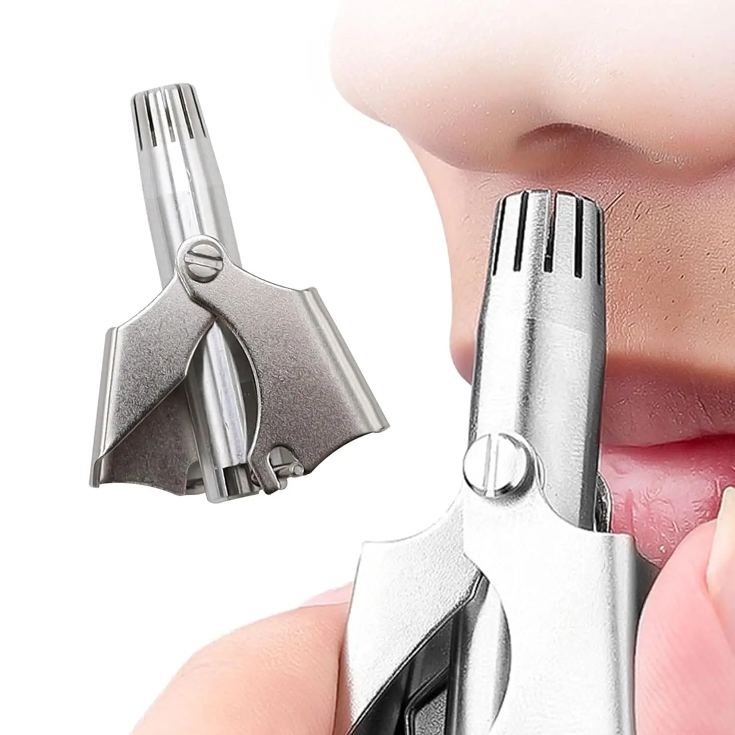 Nose-Hair-Trimmer-For-Man-Woman-Waterproof-Stainless-Steel-Hairs ...