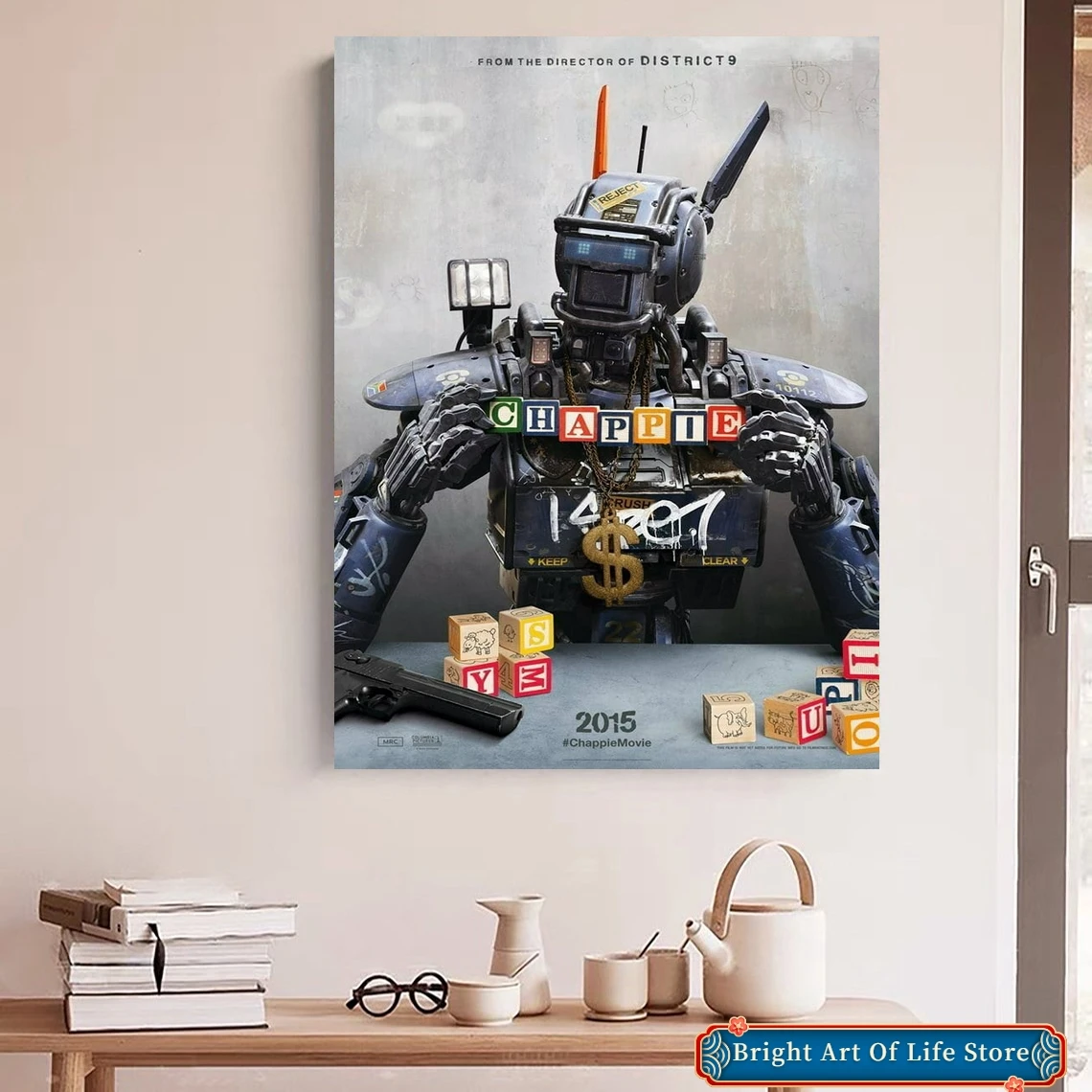 Chappie (2015) Movie Poster Art Cover Star Photo Print Apartment Home Decor Wall Painting (No ...