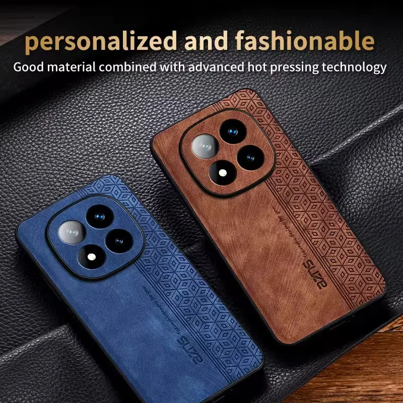 Luxury Leather ShockProof Case For Xiaomi Redmi Note 14 13 12 11 Pro ...