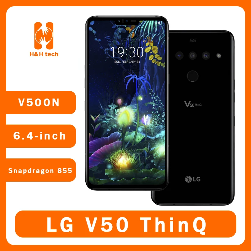 Original-LG-V50-V500N-ThinQ-6-4-pulgadas-6GB-RAM-128GB-ROM-16MP-tres-c ...