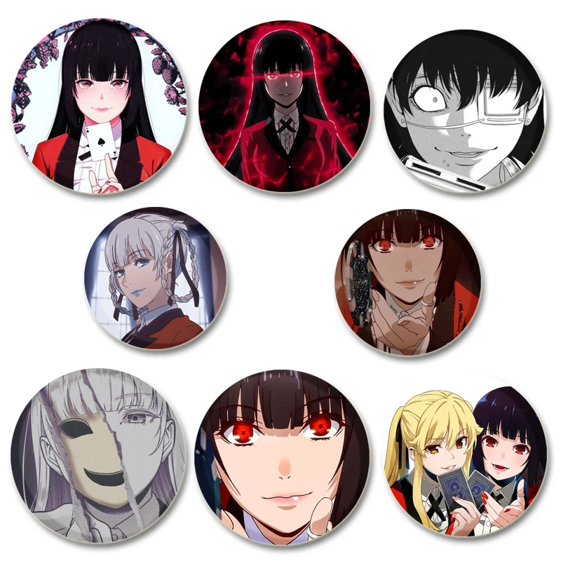 Anime Kakegurui Brooch Handmade Pin Cartoon Figure Yumeko Jabami Badge ...