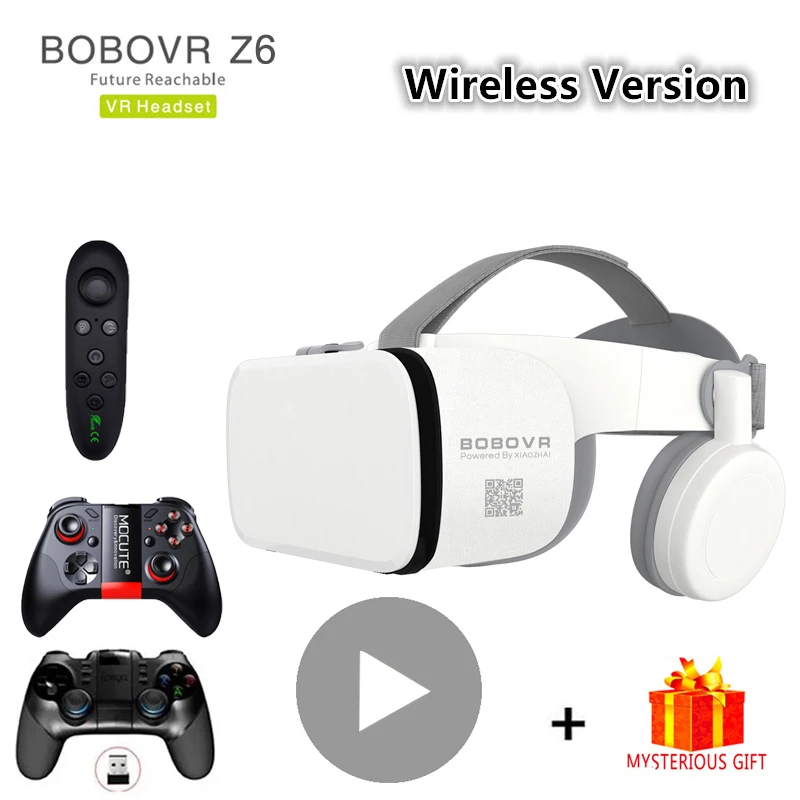 Bobo Bobovr Z6 Casque Helmet 3d Vr Glasses Virtual Reality Bluetooth Headset For Smartphone ...