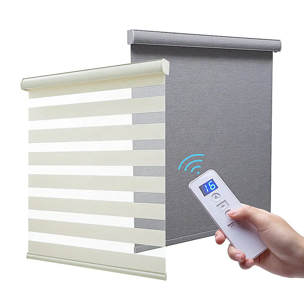 Horizontal-Alexa-Motorized-Remote-Sunscreen-Fabric-Roller-Electric ...