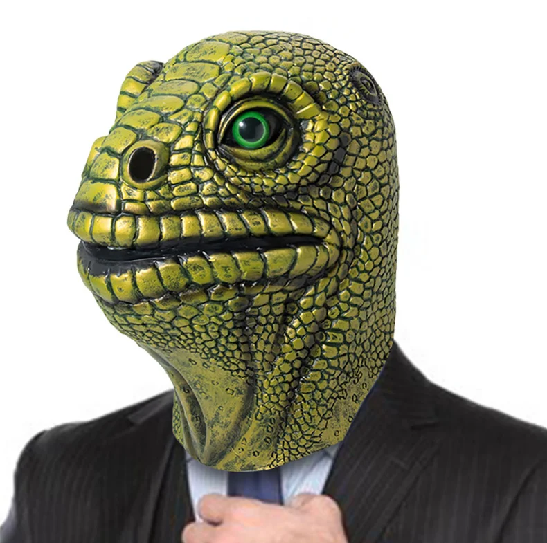 Halloween-Cosplay-Lizards-Head-Mask-Animal-Head-Mask-Horror-Masques ...