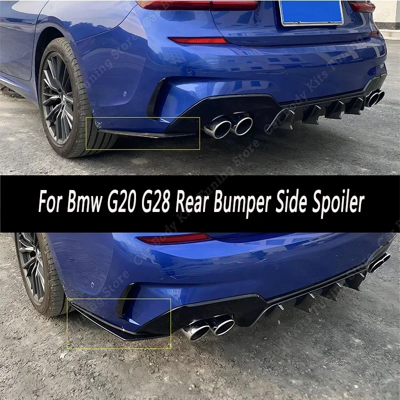 For-Bmw-G20-3-Series-G28-Rear-Bumper-Lip-Splitter-Diffuser-Lip-Spoiler ...