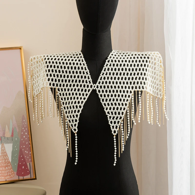 European-fashion-Pearl-body-chain-necklace-Sexy-multi-layered-body ...