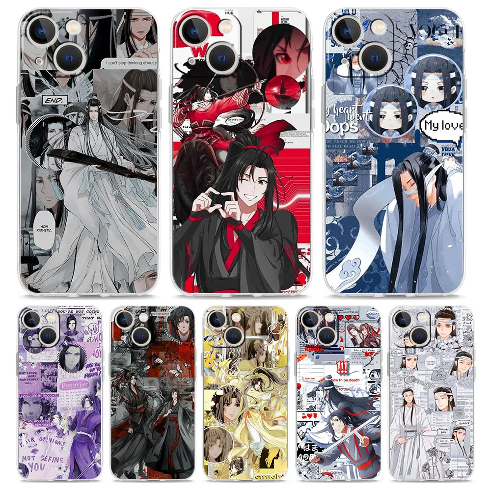 Anime Mo Dao Zu Shi Wei Wuxian Luxury Clear Phone Case For iPhone 15 16 ...