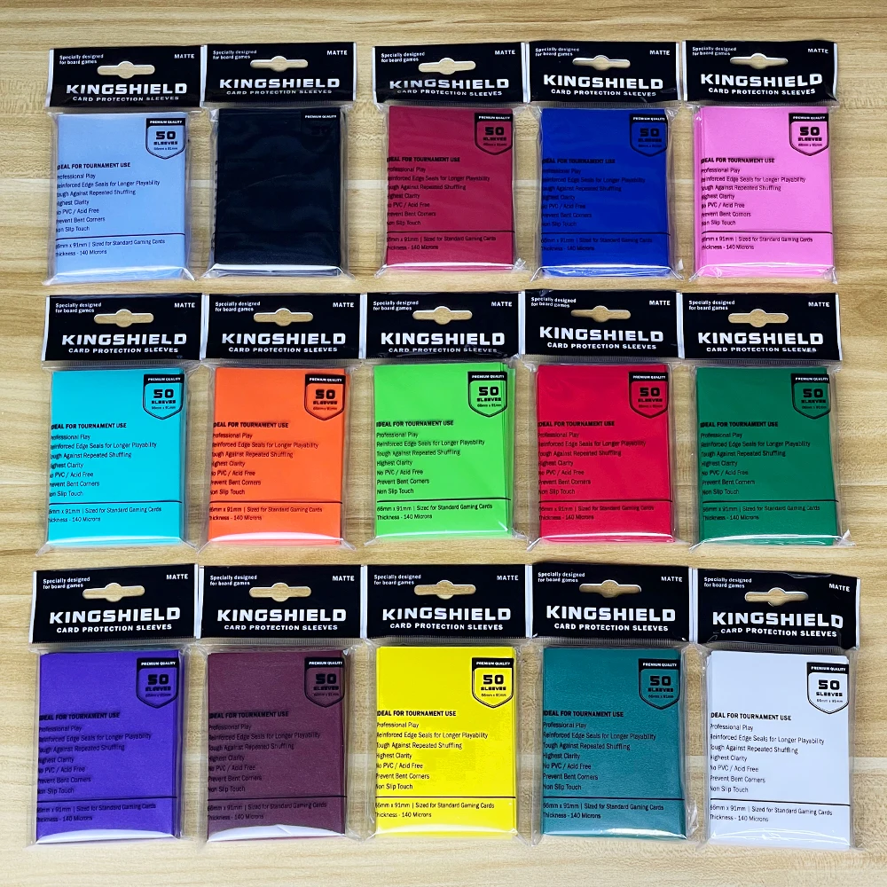 50PCS-Matte-Colorful-Standard-Size-Card-Sleeves-TCG-Trading-Cards ...
