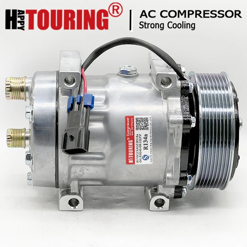AC Compressor for Ford F650 F750 Peterbilt 325 330 337 F696001114 ...