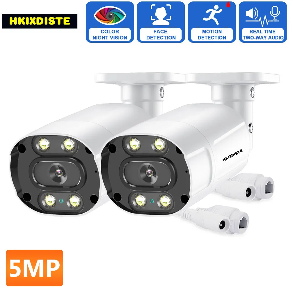 Full-Color-Night-Vision-POE-CCTV-Video-Surveillance-Camera-Outdoor ...