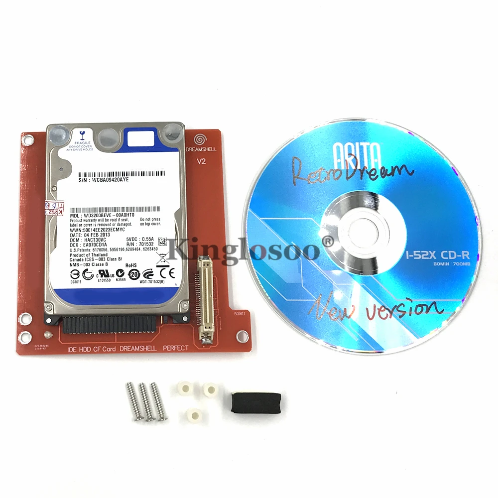 Dreamshell Hard Disk Drive Game For Sega Dreamcast Dc Console G1-ata Adapter Board With Hdd ...
