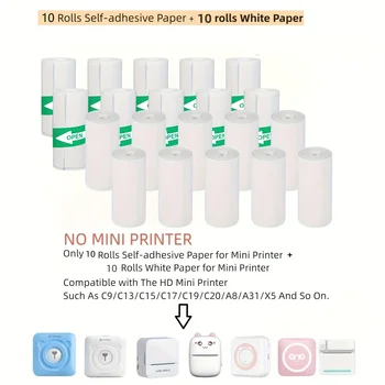 Thermal Paper MINI Printing Self-adhesive Label Sticker For Mini ...