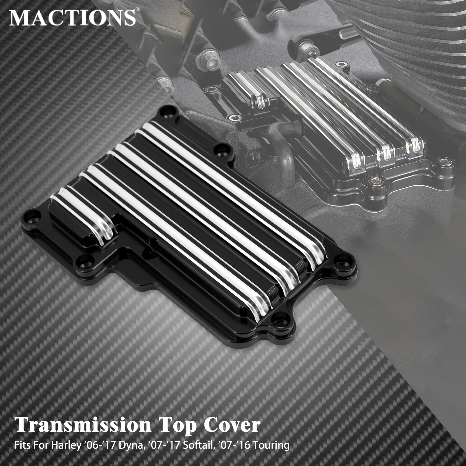 Motorcycle-Transmission-Cover-Top-Cover-CNC-For-Harley-Touring-Road ...
