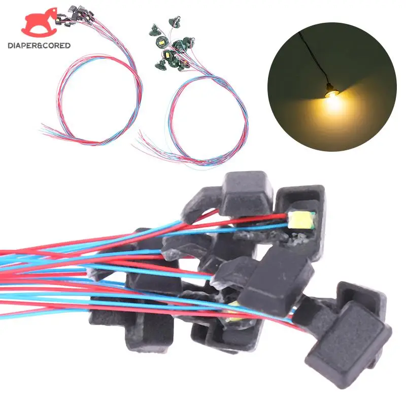 10pcs-High-Quality-HO-1-87-Scale-3V-Led-Light-Miniature-Simulation ...