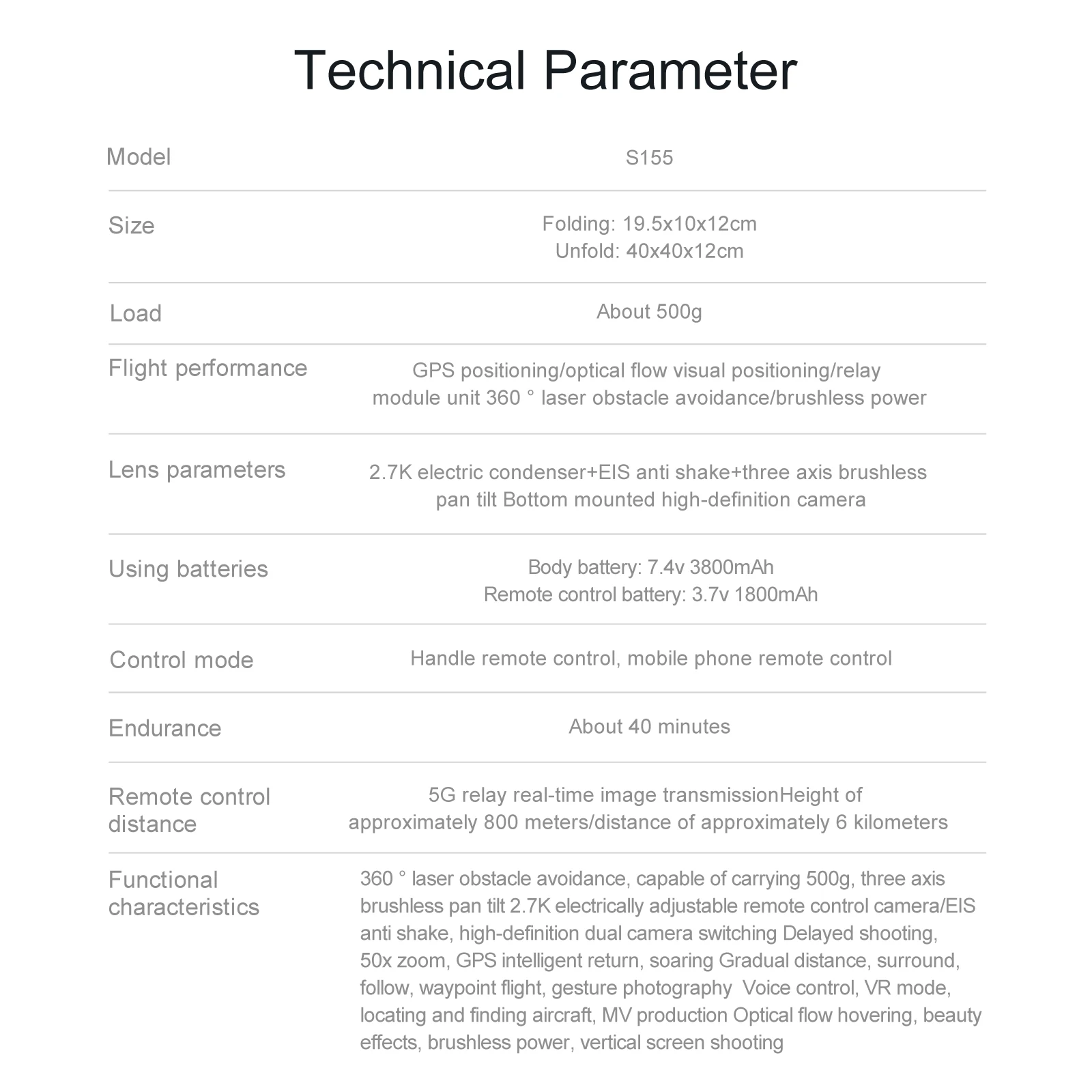 S155 Drone - GPS 2.5K HD Dual Camera With Obstacle Avoidance Helicopte ...