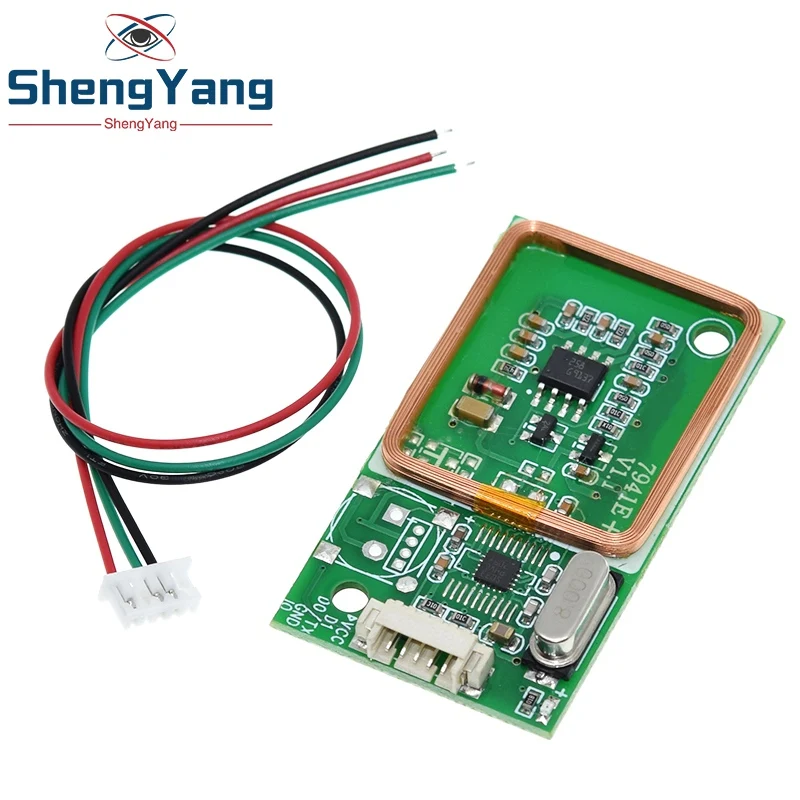 RFID UART Reader Wireless Module 7491E 3Pin 125KHz Card Reading EM4100 ...