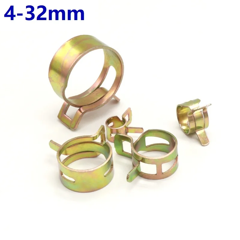1-10Pcs-Stainless-Steel-Spring-Clips-For-Fuel-Pipe-Water-Hose-Clip-Pipe ...