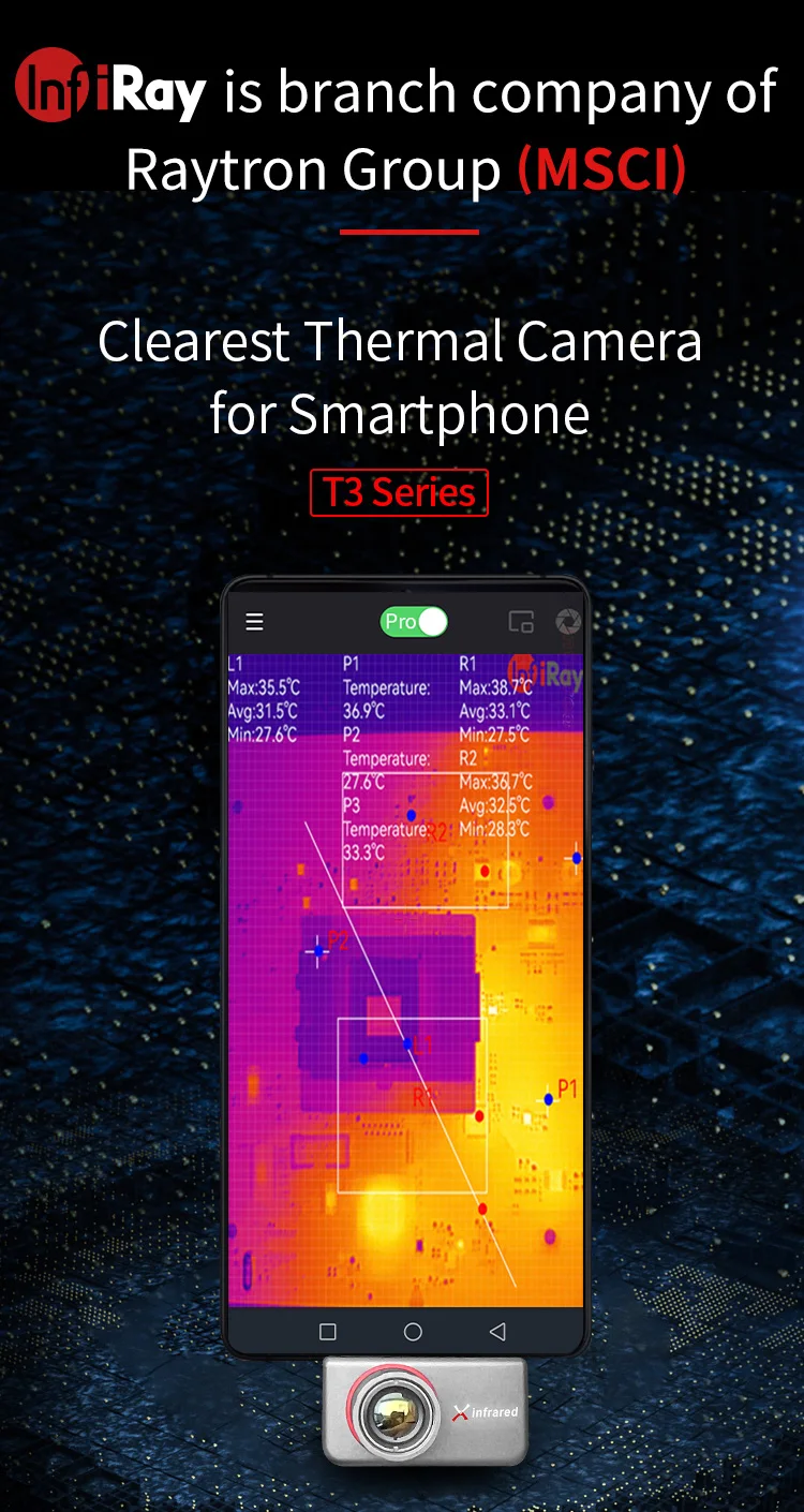 InfiRay Official T3pro Professional Industrial Thermal Imaging Camera ...