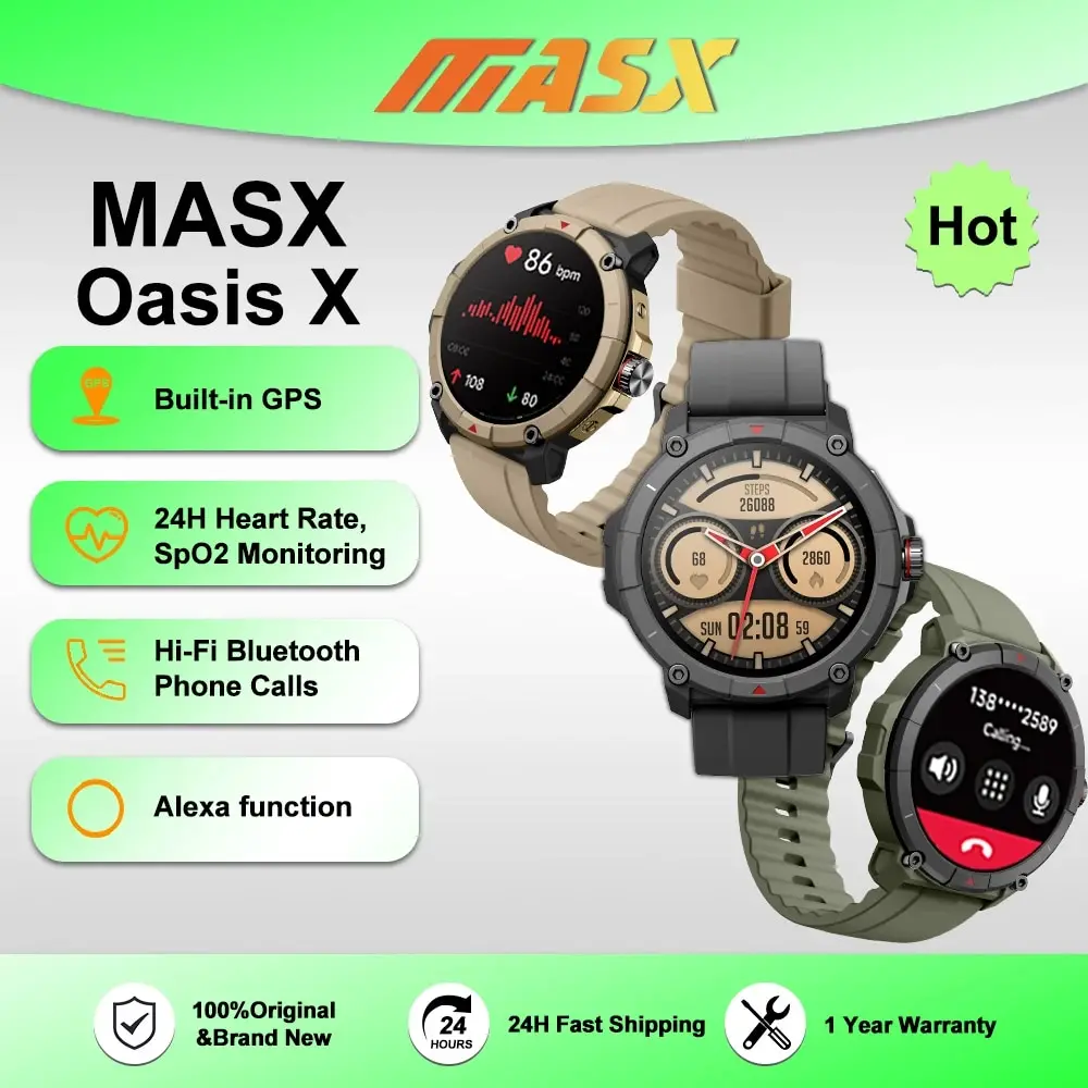 MASX-reloj-inteligente-Oasis-X-Premium-dispositivo-deportivo-de-grado ...
