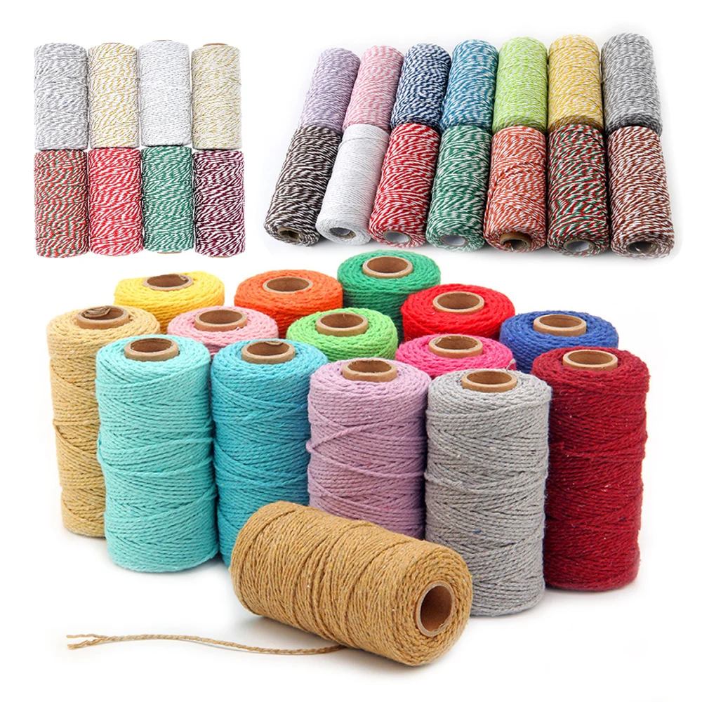 2mm-100M-Macrame-Cord-Rope-Cotton-Twine-Thread-String-Crafts-DIY-Sewing ...