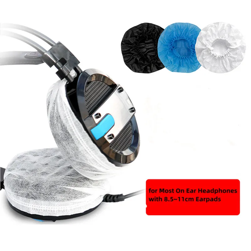 100Pcs-Non-woven-Earmuffs-Sweat-proof-Dust-Cover-Disposable-Sanitary ...