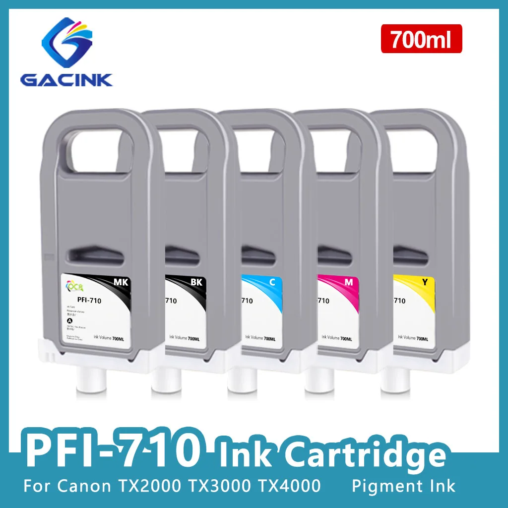 For Canon PFI 710 PFI 710 Compatible Ink Cartridge For Canon TX2000 TX3000 TX4000 700ML High ...