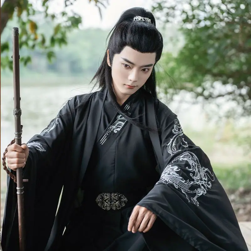 Large-Size-3XL-Chinese-Hanfu-Men-Ancient-Traditional-Printed-Hanfu-Male ...