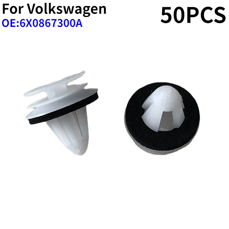50Pcs Auto Door Trim Panel Clips Bumper Engine Cover Fender Fasteners ...