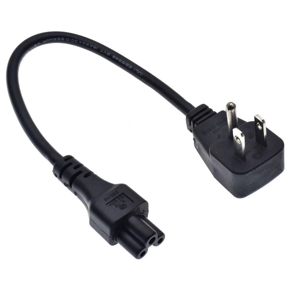Cabo de alimentação com conector chato de 3 pinos, plug macho nema 5 ...
