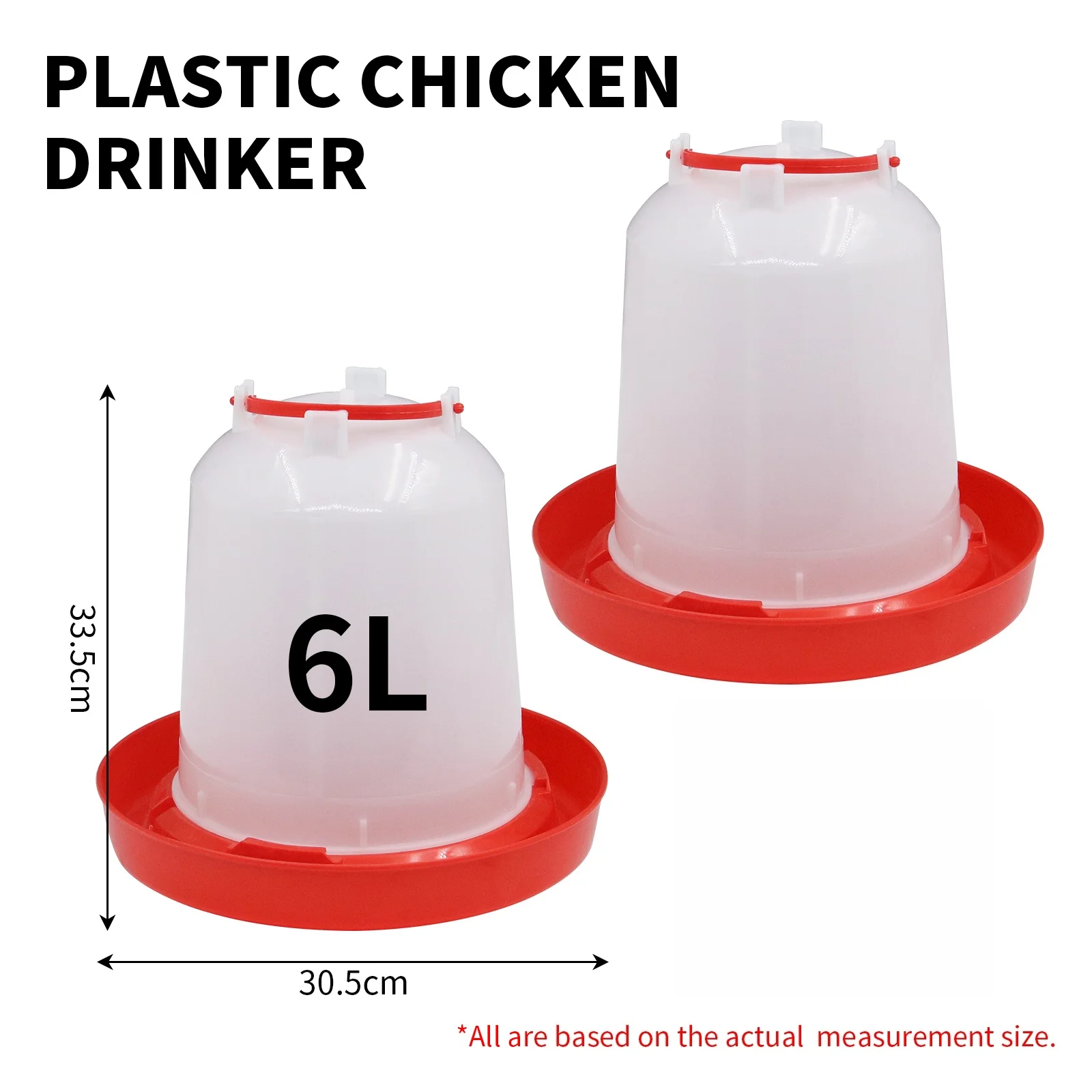 6L Automatic Chicken Coop Water Dispenser Chicken Water Dispenser Water ...