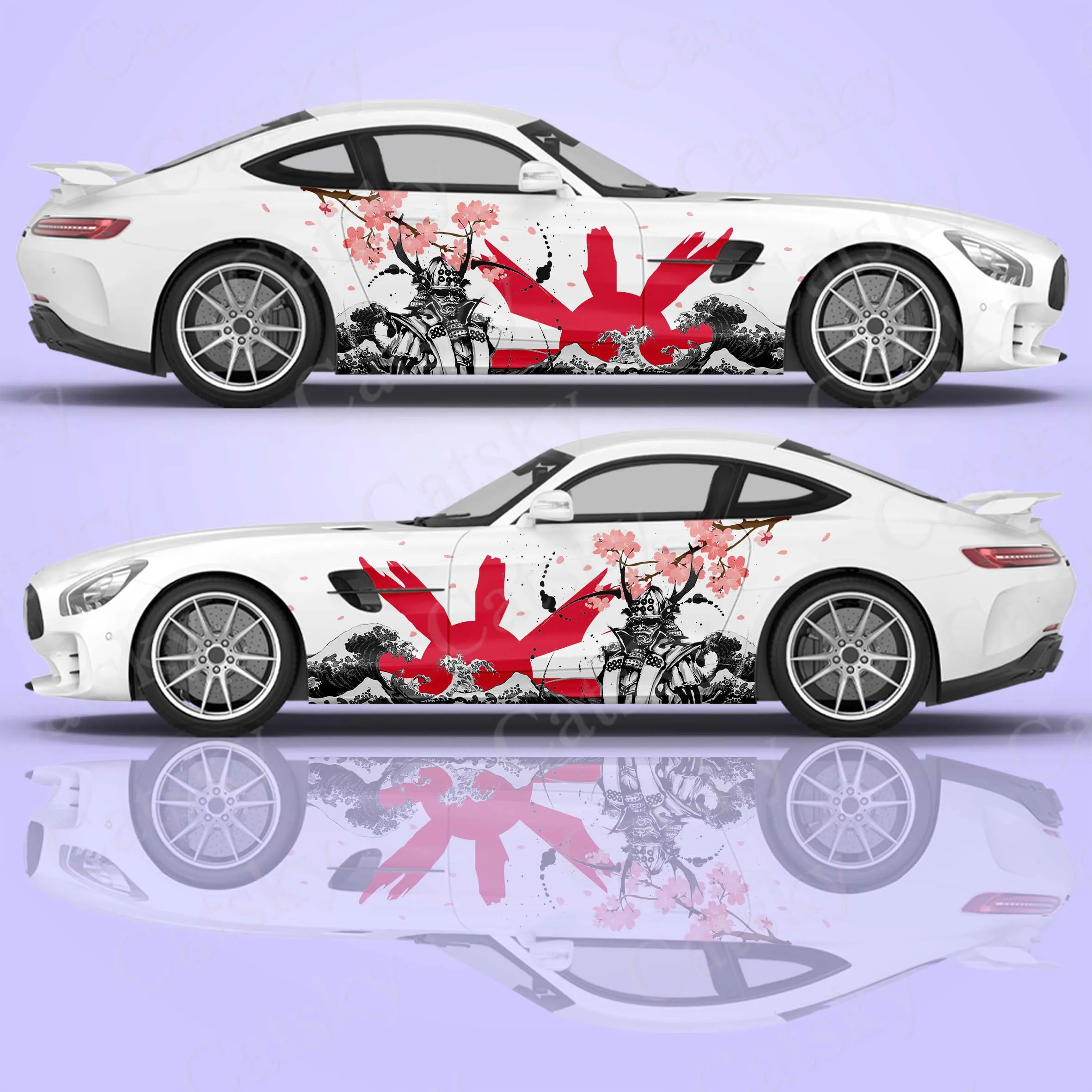 Samurai-Japanese-Art-Car-Sticker-Pattern-Logo-Side-Car-Wrap-Vehicle ...