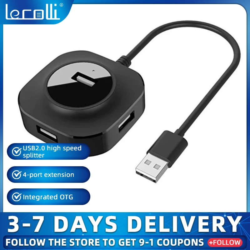 Hub-Extender-USB-Hub-Extender-4-Interface-Hub-USB-Splitter-High-Speed ...