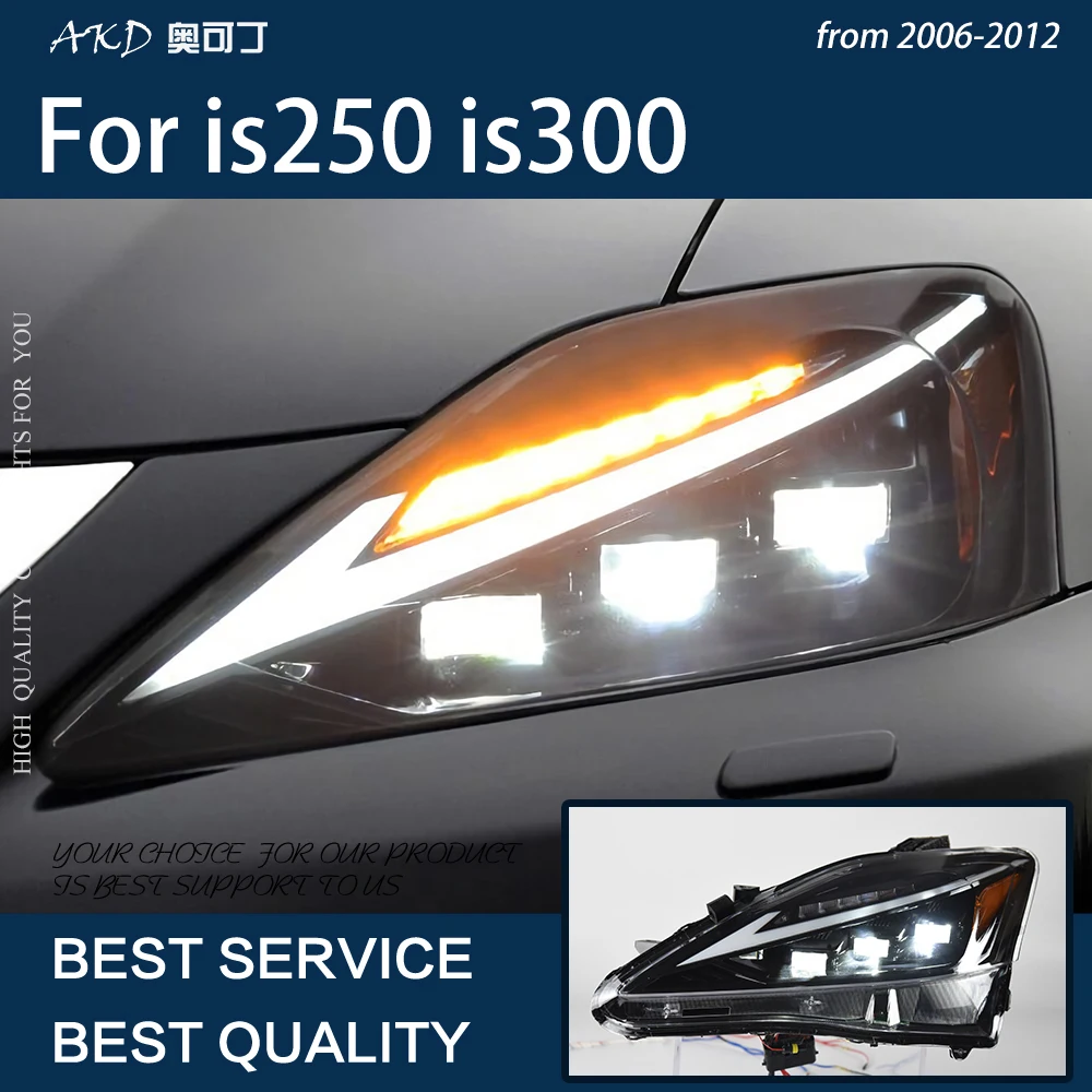 Car-Lights-For-is250-is300-is350-is-Series-2006-2012-LED-Auto ...