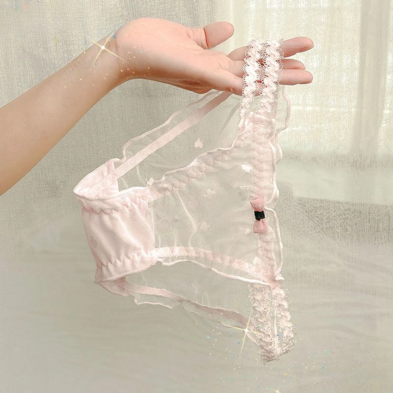 Spice-Lace-Mesh-Triangle-Underwear-Transparent-Breathable-Summer-Thin ...