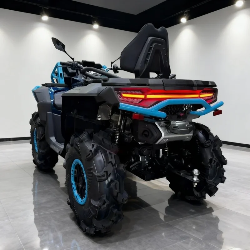 Dual Disc Brakes Sure Stop ATV Calipers 14in Wheels Blue Side Bars Mud ...