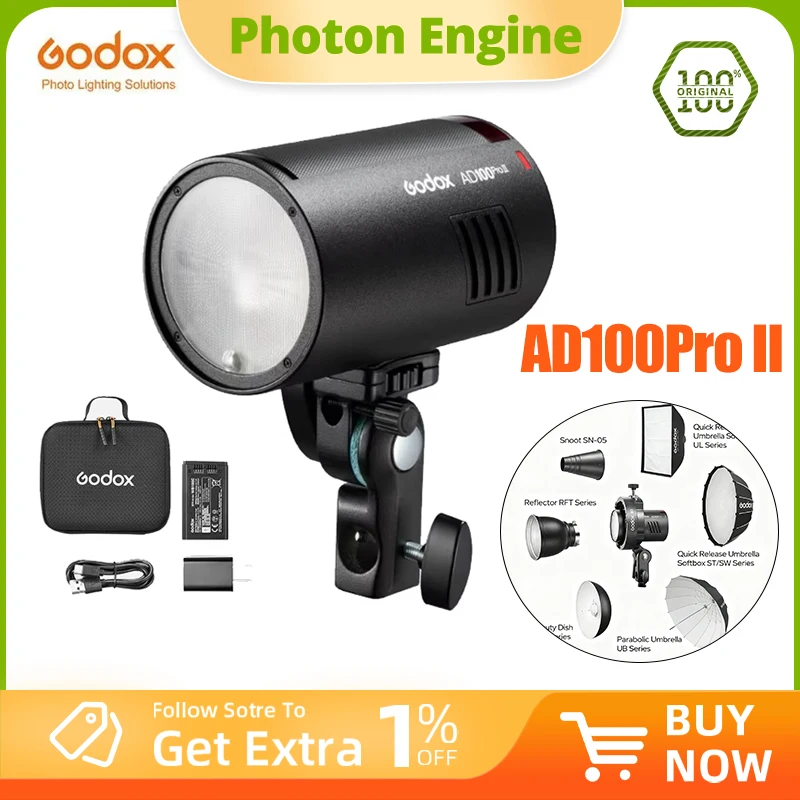 Godox Full-Power Flashes HD Color Screen 16 Color Group Indicator Light ...