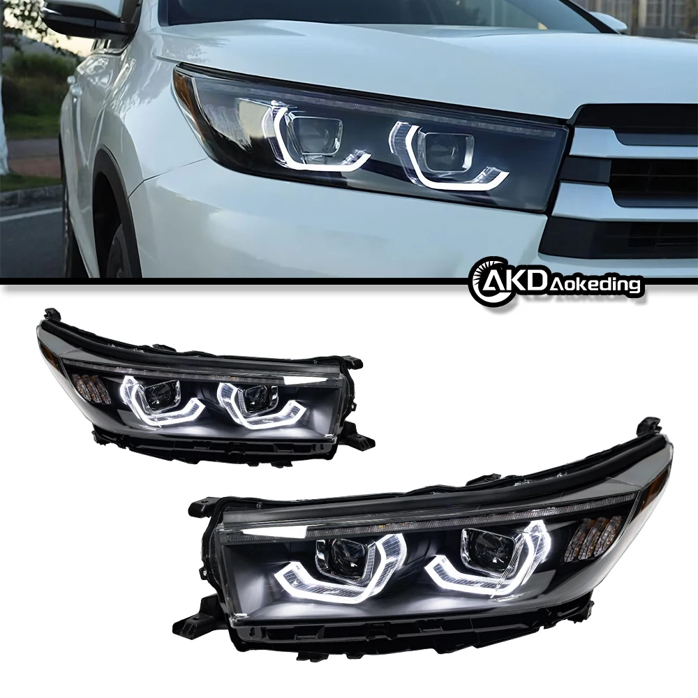 Auto-Parts-For-Toyota-Highlander-Headlights-2018-2021-latest-Styling ...