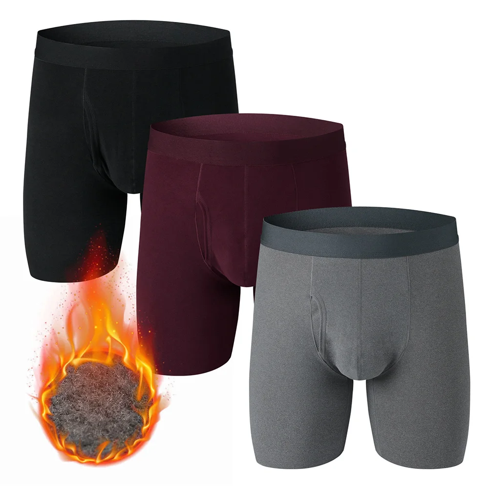 Men-Panties-Thermal-Underwear-U-Pouch-Boxer-Shorts-Long-Leg-Comfort ...